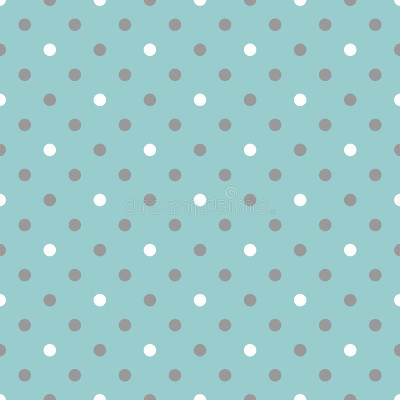 Tile Vector Pattern with Grey and White Polka Dots on Mint Blue ... Tile Vector Pattern with Grey and White Polka Dots on Mint Blue ...