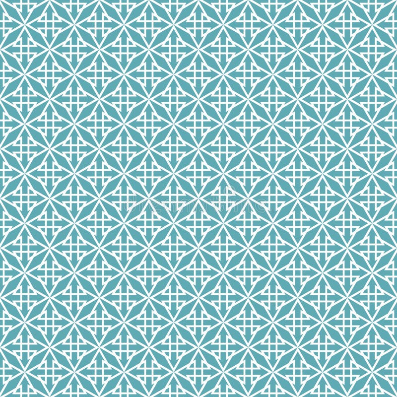 Tile Vector Pattern with Mint Blue and White Background Stock Vector ...