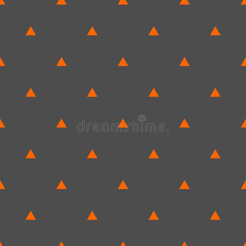 Orange triangles on black stock illustration. Illustration of ...
