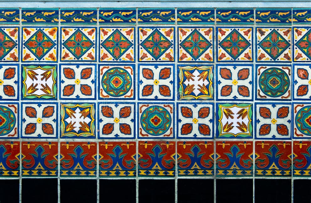 Tile Wainscot stock photo. Image of glazed, ornamental - 9249804