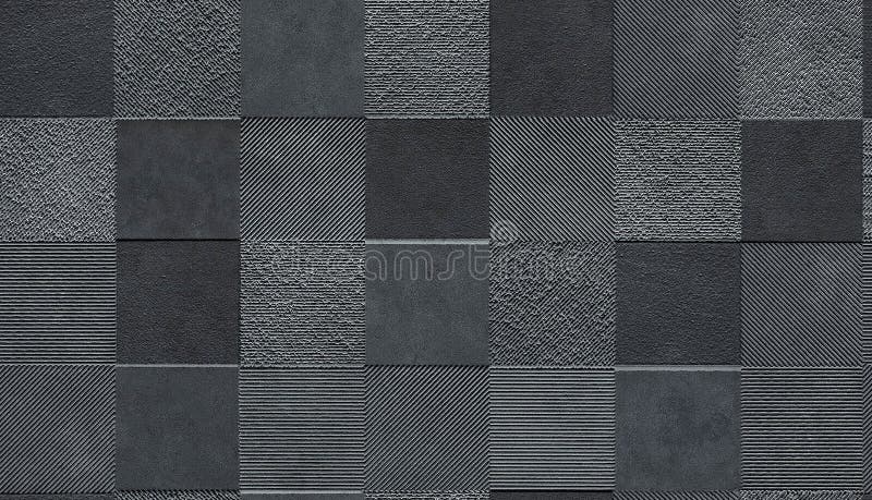 Tile Wall Decor Facade Seamless Texture, Mapping for 3d Graphics Stock ...