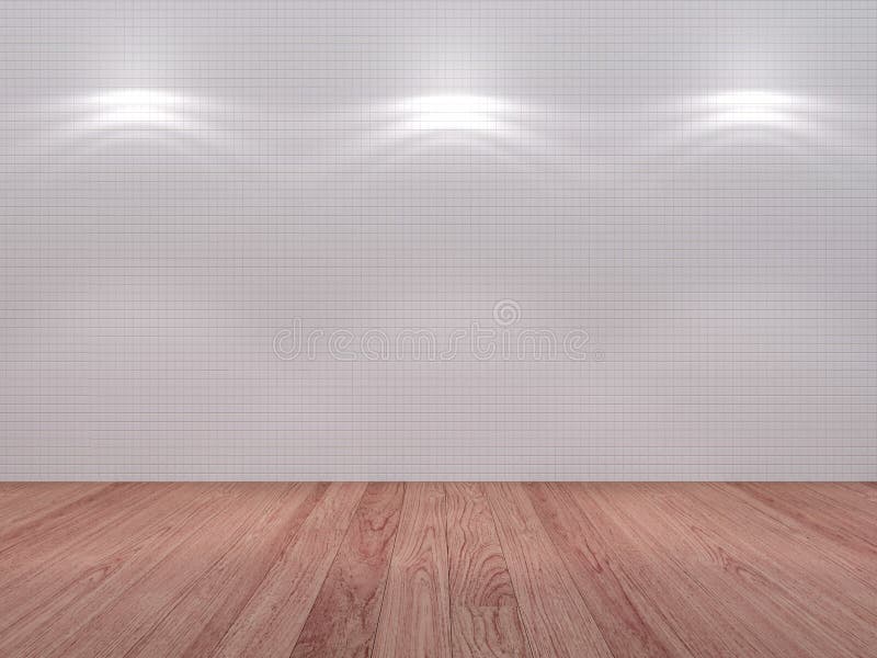 Tile Wall with a Spot Illumination Stock Photo - Image of contemporary ...