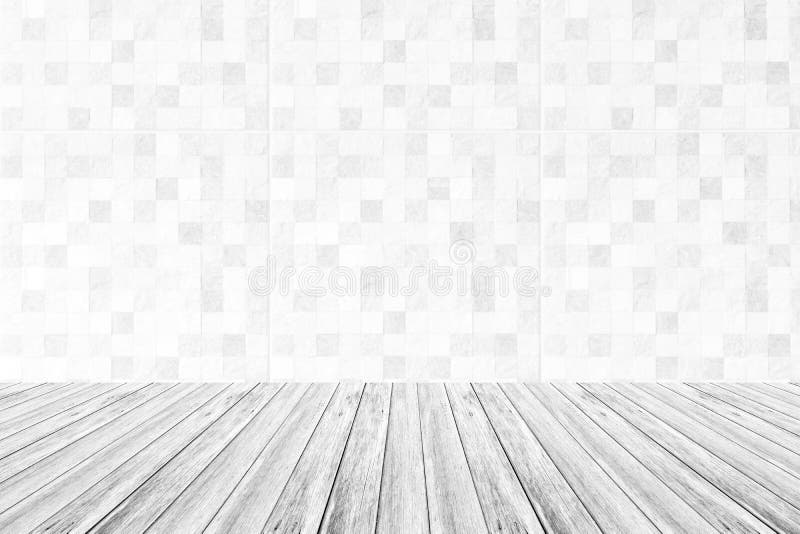 Tile Wall Texture , Process in White Color with Wood Terrace Stock ...