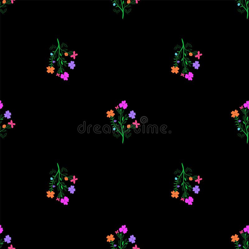 Flowered Tileable Pattern Stock Illustrations – 26 Flowered Tileable ...