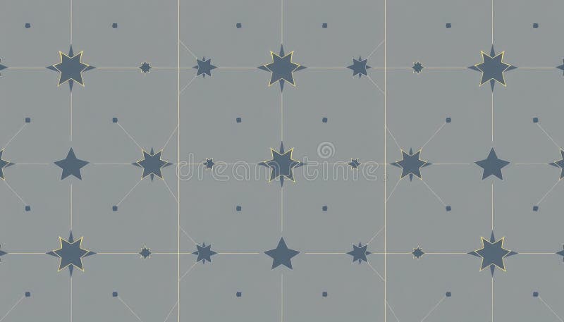 Tileable Pattern of Stars Connected by Lines Forming Constellations ...