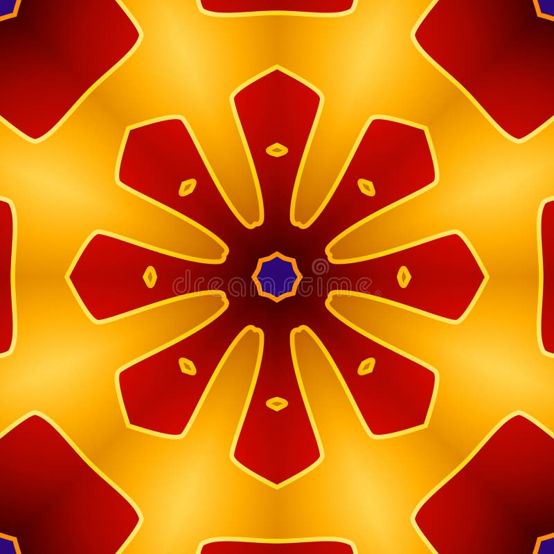 Tileable Patterns Red Flower Picture. Image: 2776035