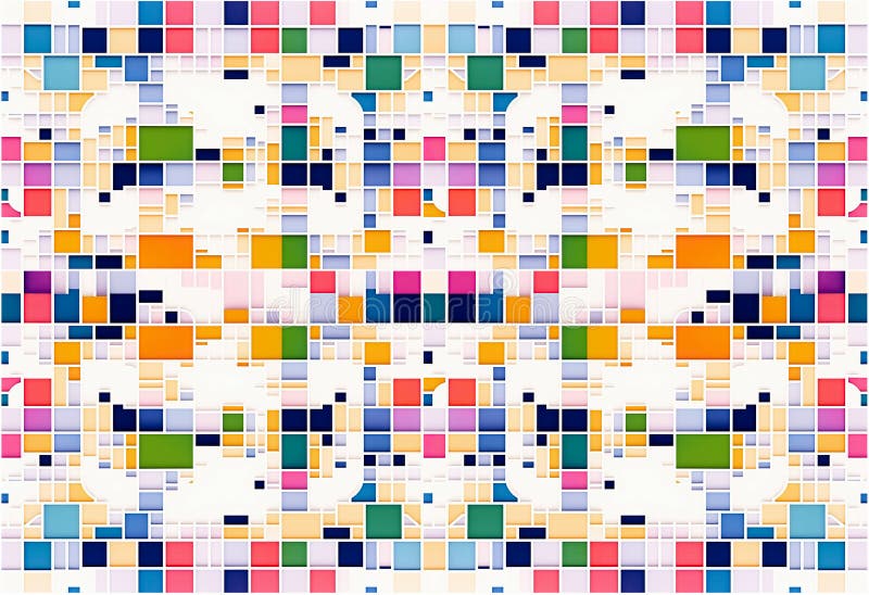 Seamless Tileable Pattern of Squares and Lines with Shapes Irregulars ...