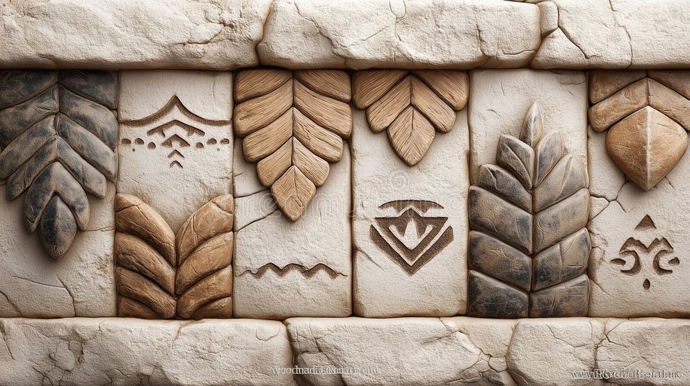 Seamless Bone-plated Armor Pattern with Tribal Engravings and ...