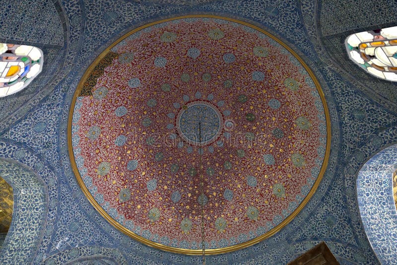 Ceiling in the Topkapi, Palace, Istanbul, Turkey Stock Image - Image of ...