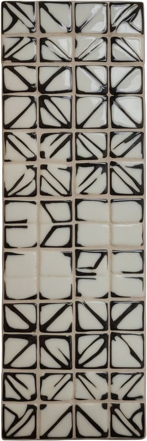 Tiled Ceramic with Geometric Patterns Glossy with a Slightly Aged Look ...