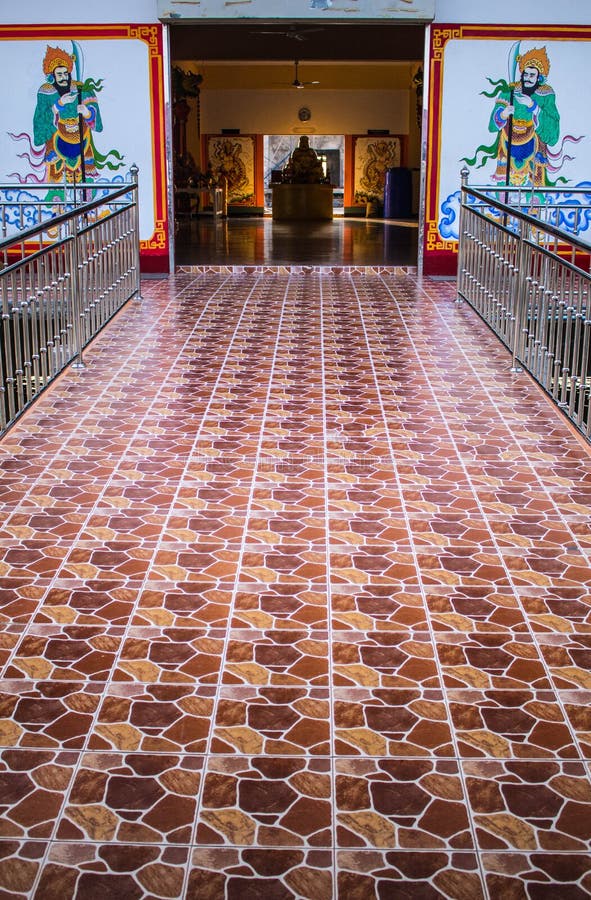 Tiled corridor stock photo. Image of outdoors, buildings - 46159884