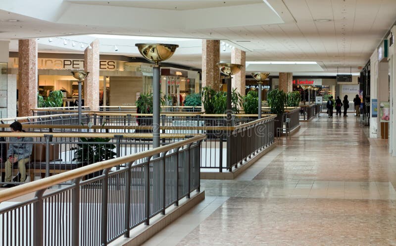 A Tiled Corridor in a Shopping Mall Editorial Stock Image - Image of ...