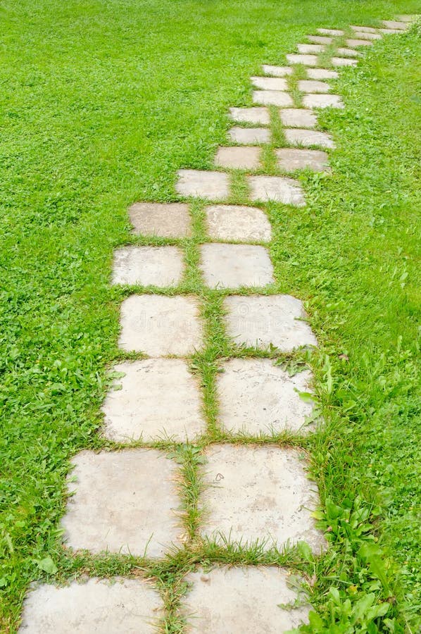 Tiled Garden Path stock photo. Image of field, nature - 20608876