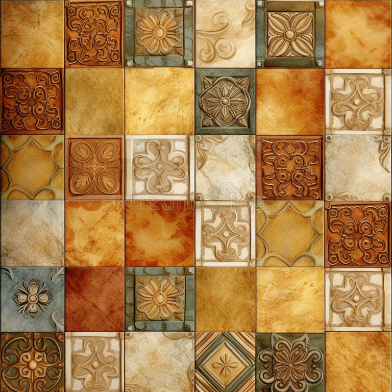 The Tiled Mosaic Flooring Features a Stunning Geometrical Pattern ...