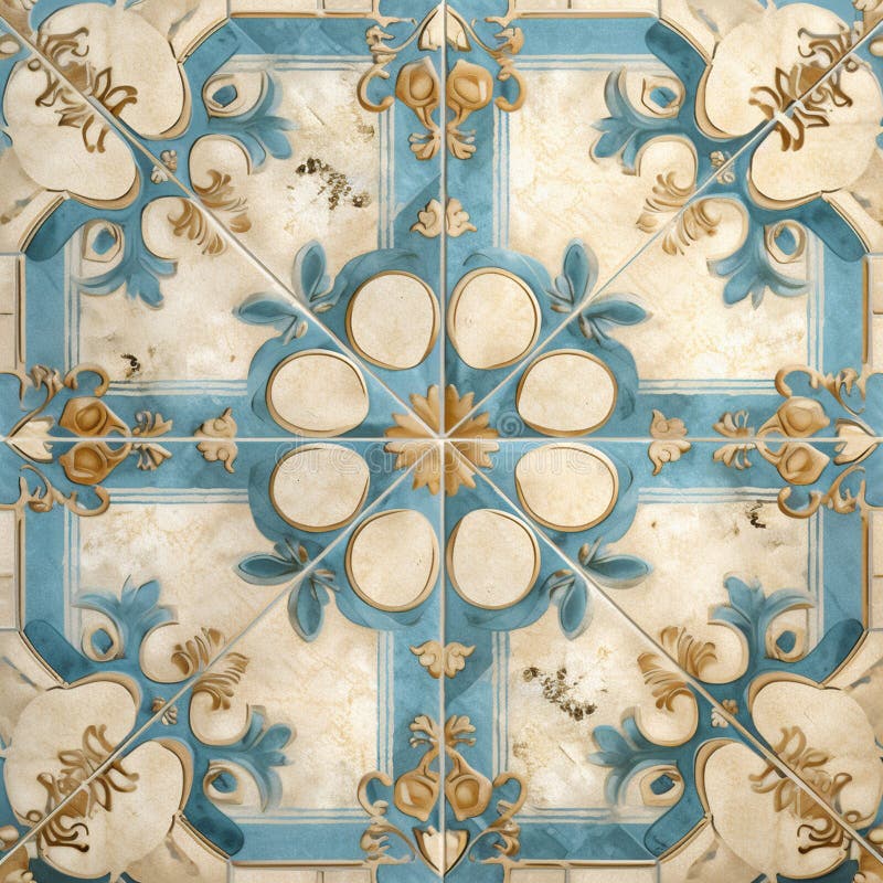 The Tiled Mosaic Flooring Features a Stunning Geometrical Pattern ...