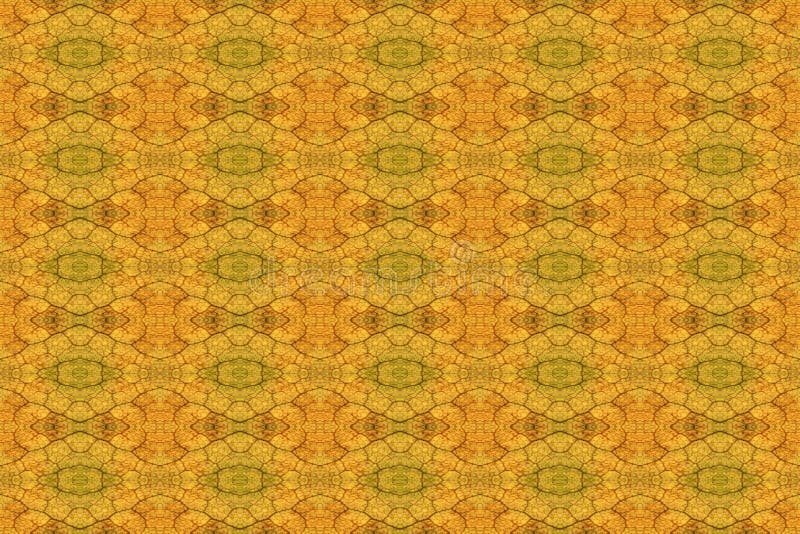Tiled Pattern from a Close-up of an Autumn Leaf. Stock Illustration ...