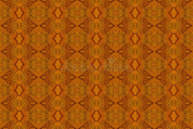 Tiled Pattern from a Close-up of an Autumn Leaf. Stock Illustration ...
