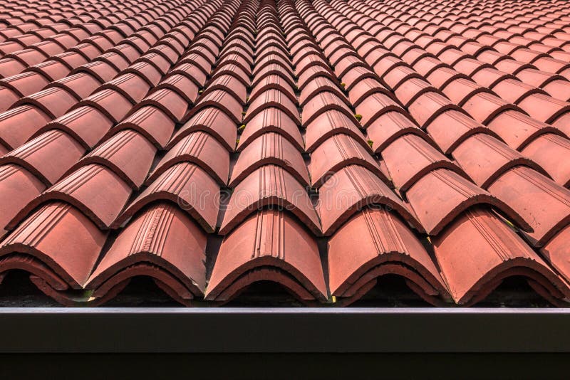 New tiled roof stock image. Image of roof, construction - 198127687
