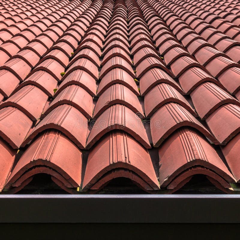 Tiled roof stock photo. Image of design, clay, copy, real - 56051856