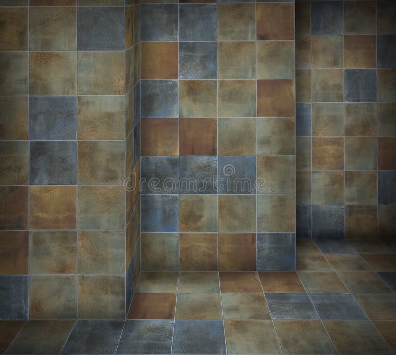 Tiled room stock image. Image of creative, decorative - 35017375
