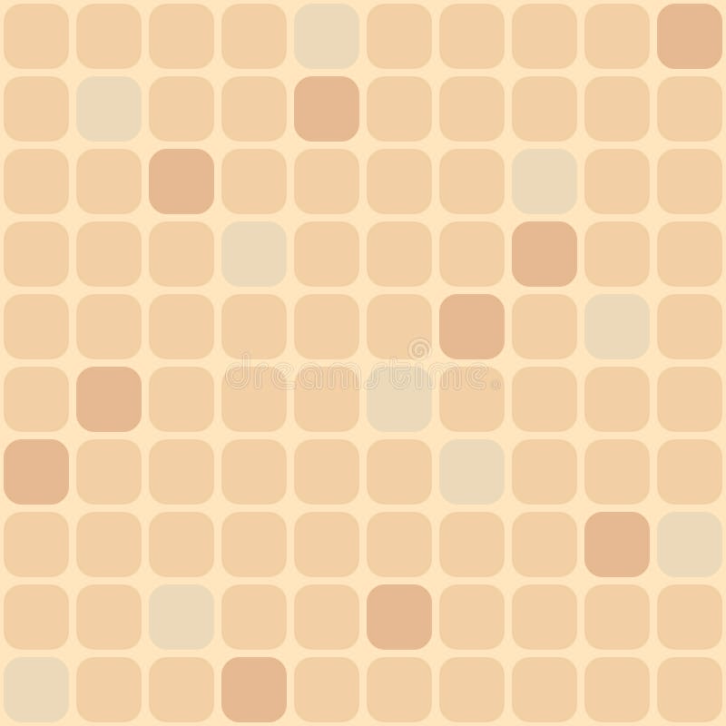 Tiled Seamless Pattern of Light Pastel Rounded Squares Stock ...