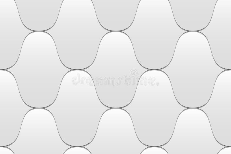Seamless Wavy Tiled Pattern Stock Vector - Illustration of pave ...