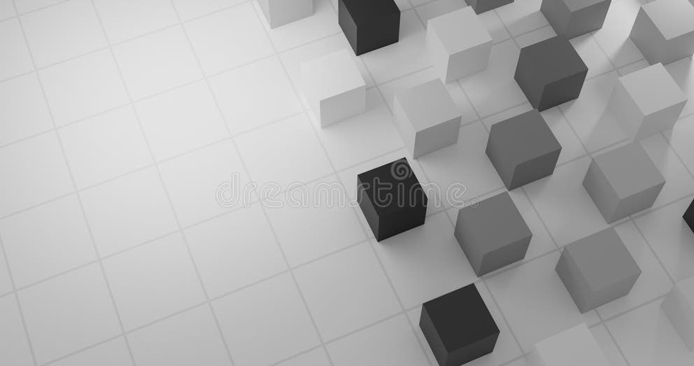 Black Background White Cubes Stock Illustrations – 12,654 Black ...