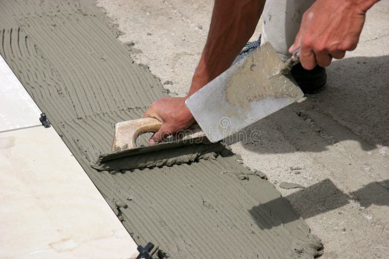 Tiler stock photo. Image of summer, flagstone, flag, working - 1015888