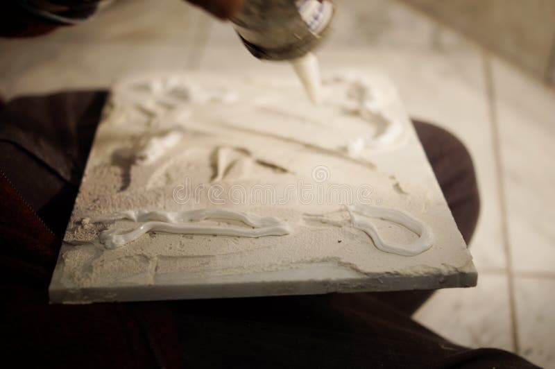 Tiler at work stock photo. Image of tiles, laying, tile - 170413098