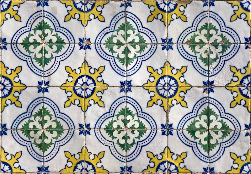 Tiles (Azulejos) stock photo. Image of ceramics, green - 15234624