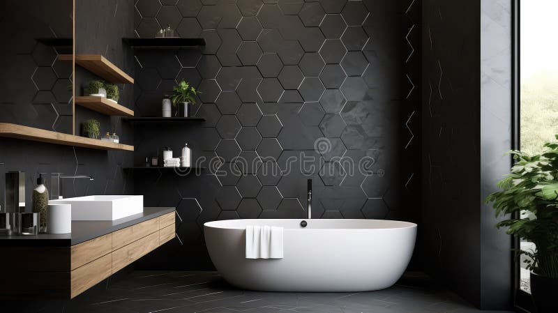 Tiles Bathroom Wall Texture Stock Illustration - Illustration of visual ...