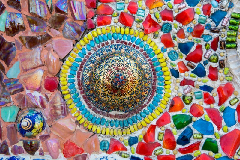 Tiles that are Decorated with Colorful Colors on the Wall Stock Image ...