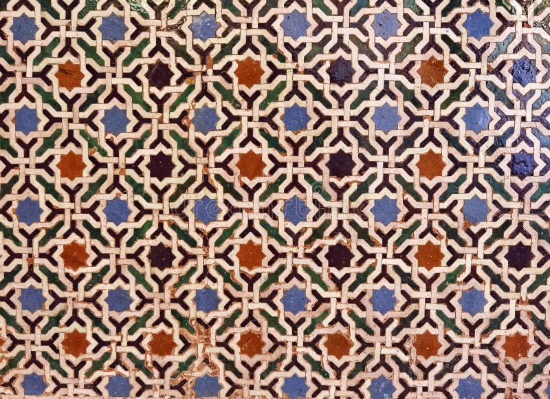 Tiles Decorative in Alhambra Palace, Granada Stock Image - Image of palace, alhambra: 275422939