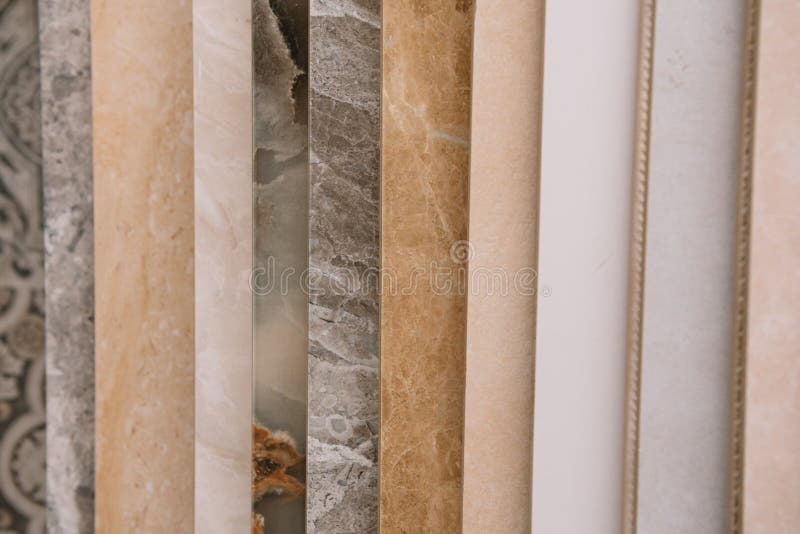 Tiles in Different Colors. Ceramic Tile Shop Stock Image - Image of ...