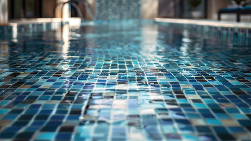 Tiles for Facing the Pool. Ceramic Tiles. Texture for Facing Walls of ...