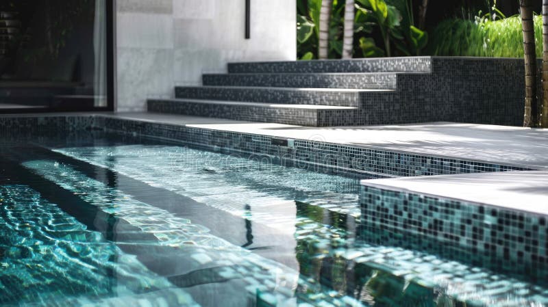 Tiles for Facing the Pool. Ceramic Tiles. Texture for Facing Walls of ...