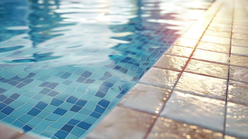 Tiles for Facing the Pool. Ceramic Tiles. Texture for Facing Walls of ...