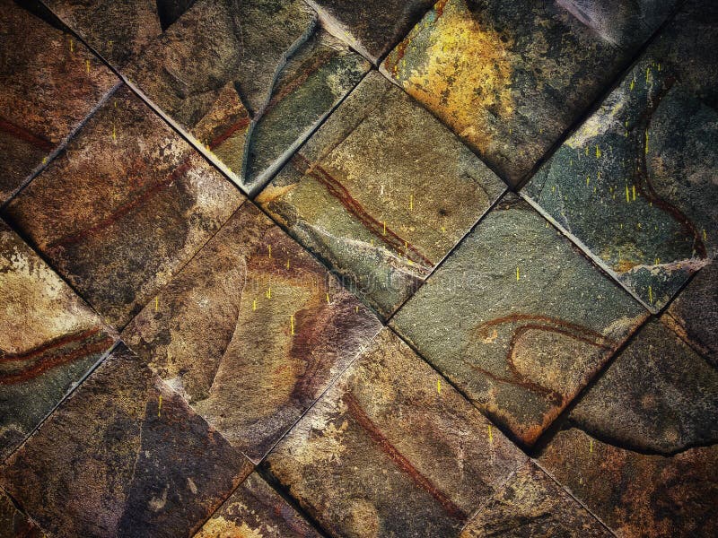 Tiles of Floor Rock Concentrate Pattern Rectangle. Stock Image - Image ...