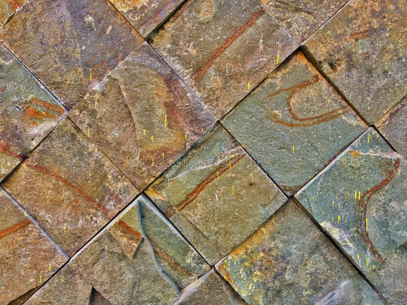 Tiles of Floor Rock Concentrate Pattern Rectangle. Stock Image - Image ...
