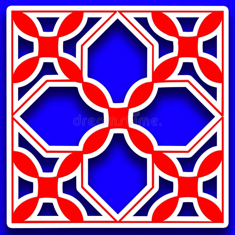 Tiles Floral-(set-4) Abstract Tile Design with Shadow Effect Suitable ...