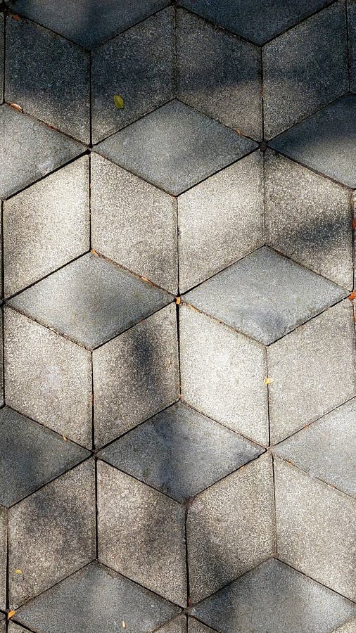 The Tiles are in the Form of Neatly Arranged Parallelograms Stock Photo ...