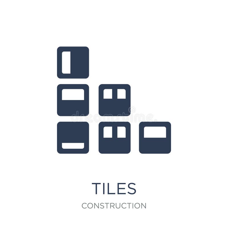 Tiles Icon. Trendy Flat Vector Tiles Icon on White Background Fr Stock ...
