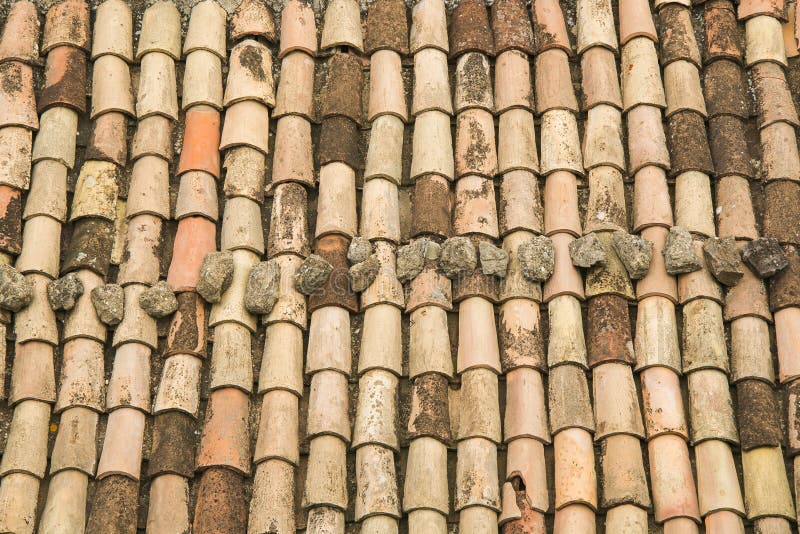 Italian red roof tiles stock image. Image of detail, pattern - 8265923