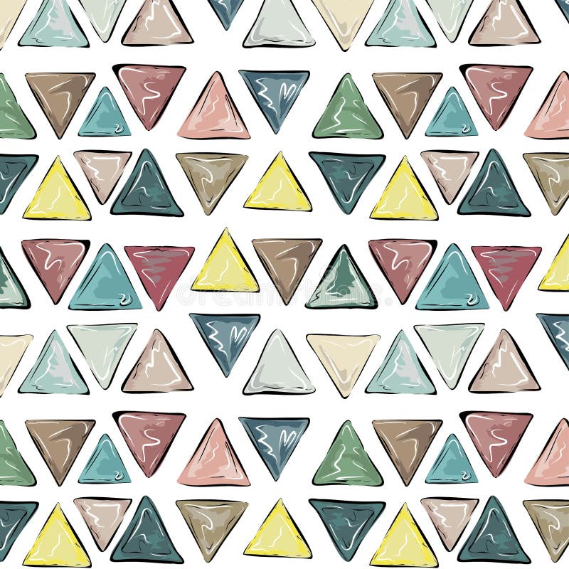 Tiles, Mosaic of Glossy Triangles. Pattern, Colored Desktop Wallpaper ...