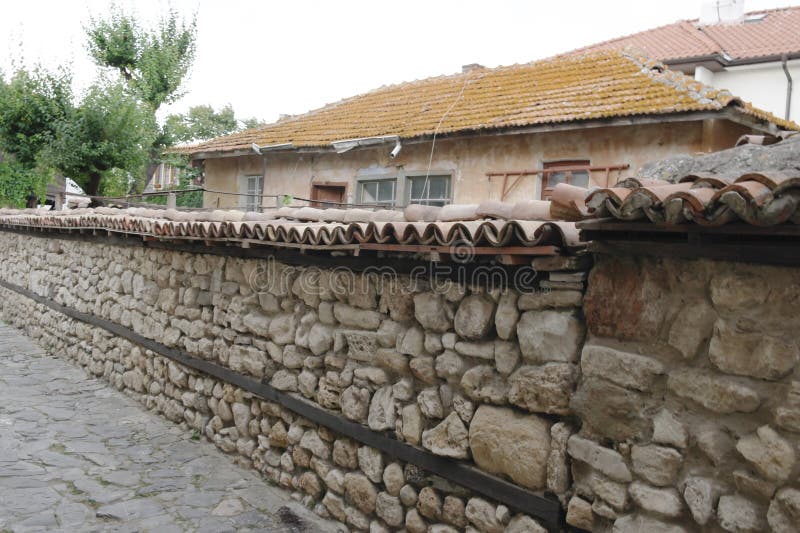 Tiles on the Roof of the Old House Stock Photo - Image of built ...