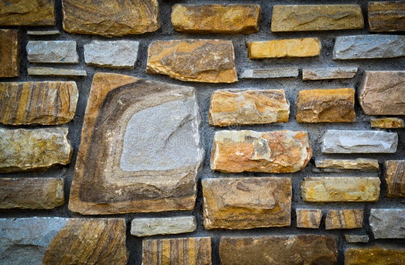 Old Sandstone Block Wall. stock photo. Image of gritty - 79254868