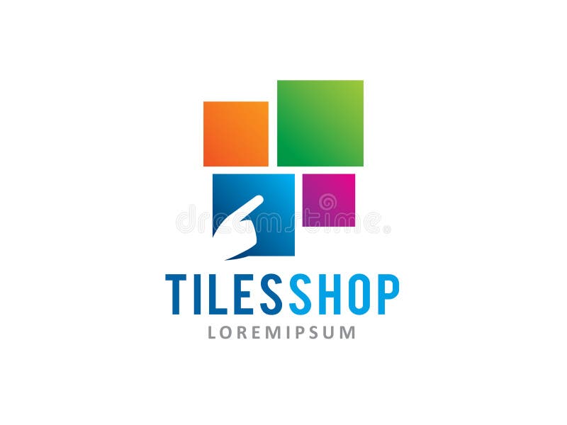 Tiles Shop Logo Symbol or Icon Template Stock Vector - Illustration of ...