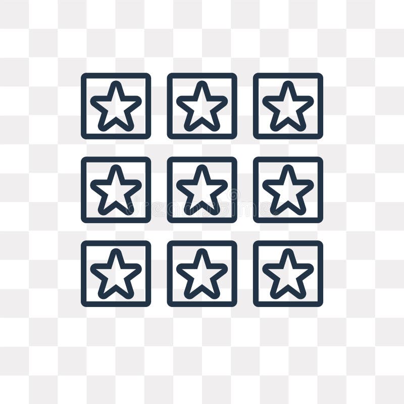 Tiles Vector Icon Isolated on Transparent Background, Linear Til Stock ...