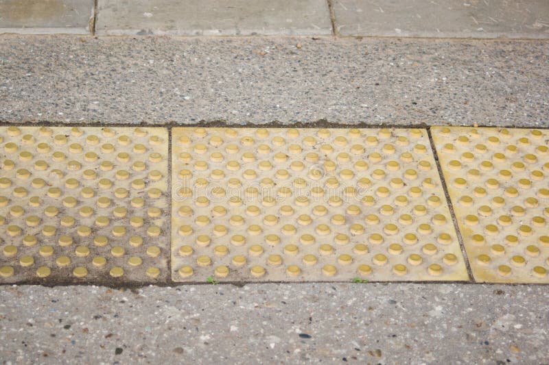 New Yellow Tactile Paving or Detectible Warning Pavers Tile Blocks and ...