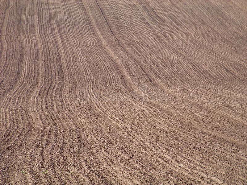 Tillage pattern stock photo. Image of waves, machining - 22805444